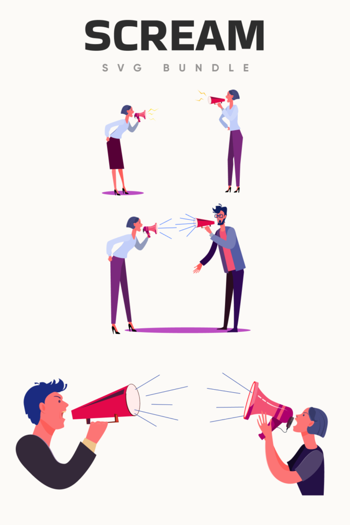 6 Scream SVG Designs – MasterBundles