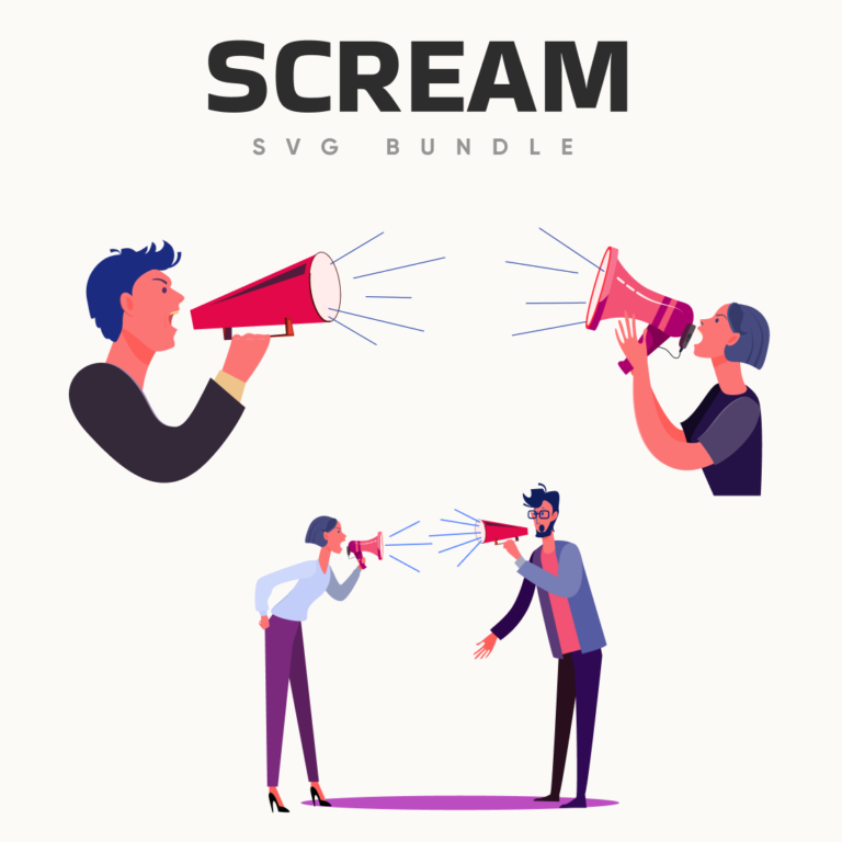 6 Scream SVG Designs – MasterBundles