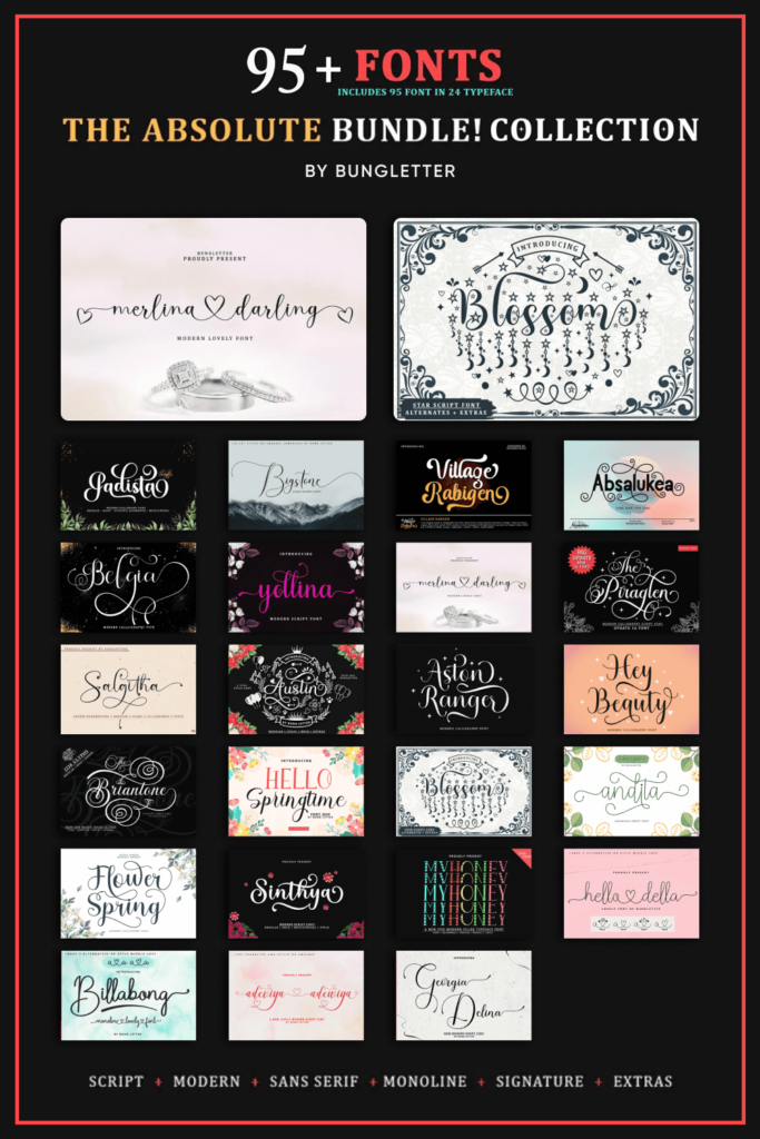 The Absolute Font Bundle Collection – MasterBundles