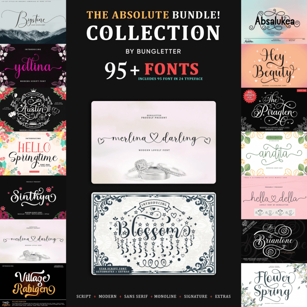 The Absolute Font Bundle Collection – MasterBundles