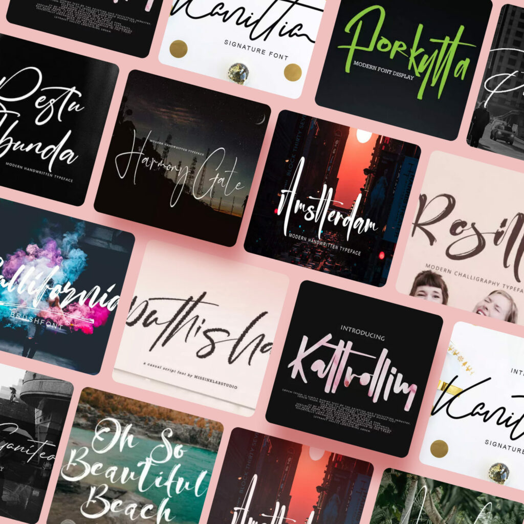 10 Classic Script Fonts Bundle – MasterBundles