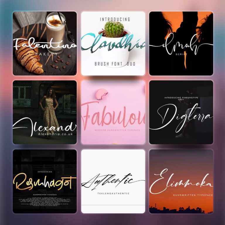 10 Cute Script Fonts Bundle – MasterBundles