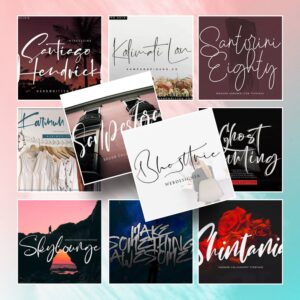 10 Cool Script Fonts Bundle | Master Bundles