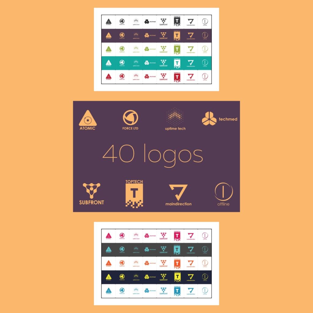 40 Tech Logos – MasterBundles