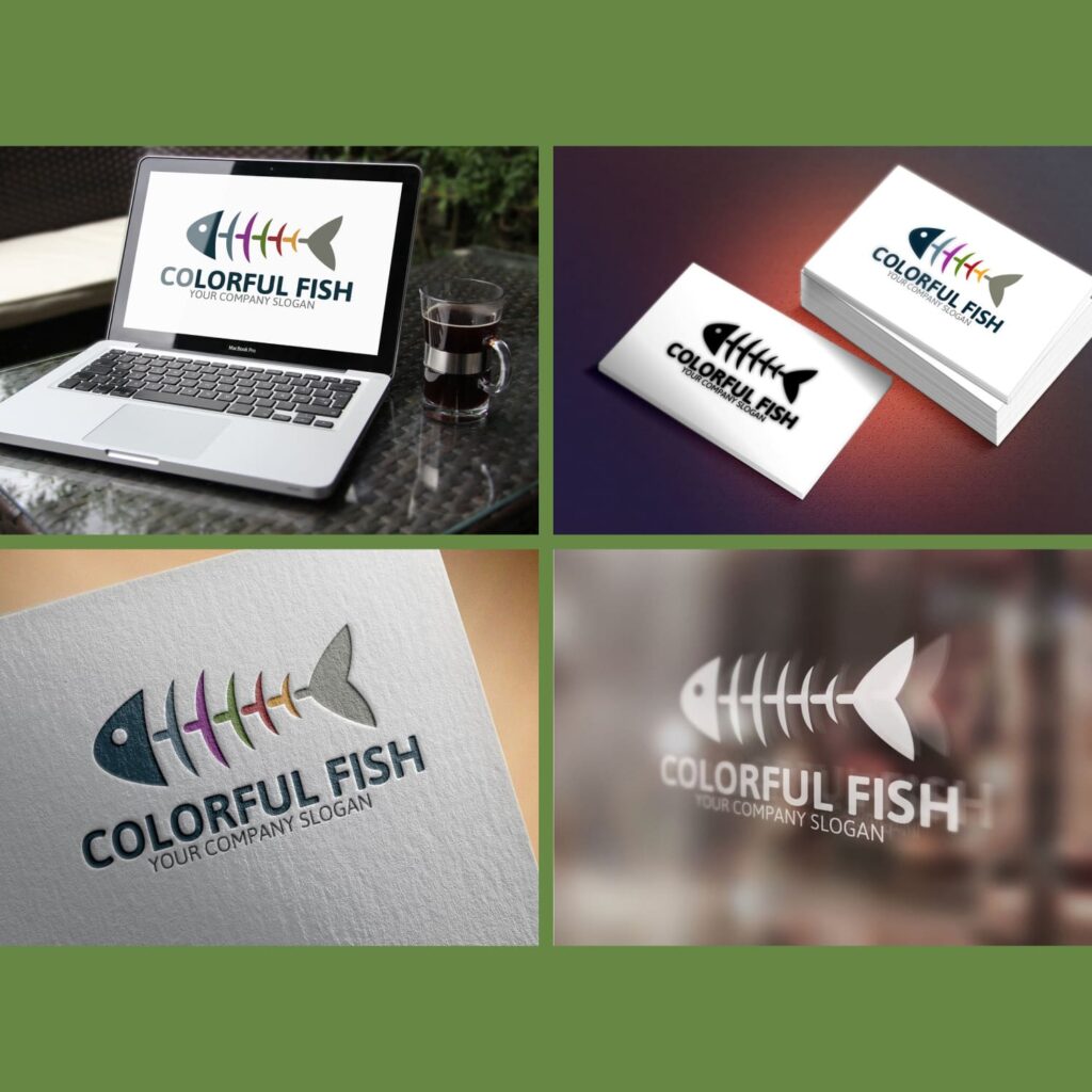 Colorful Fish Logo Template – MasterBundles