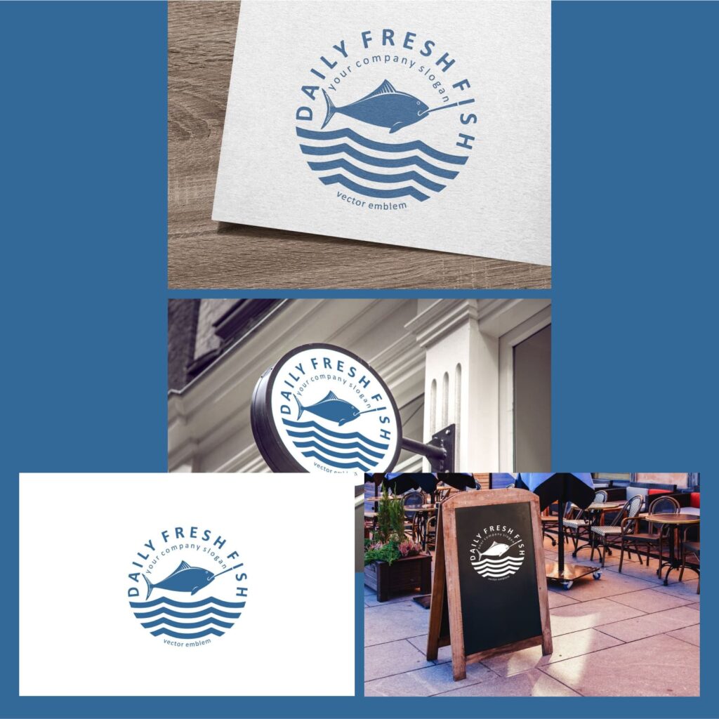 Fresh Fish Logo Design – MasterBundles