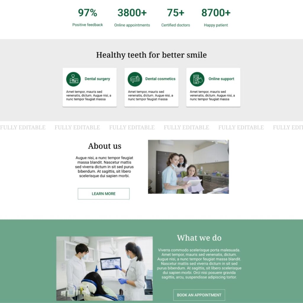 Physician Landing Page Template – MasterBundles