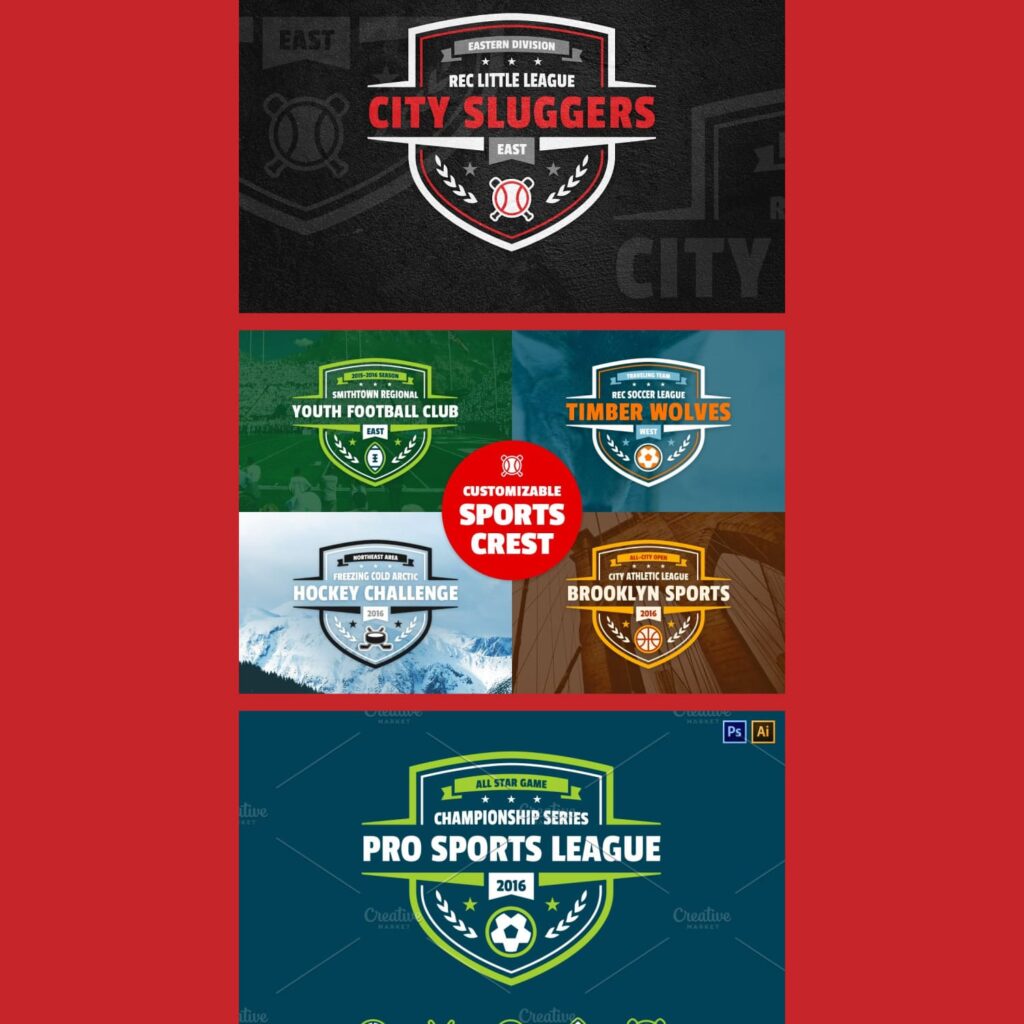 Sports Crest Badge Graphic – MasterBundles