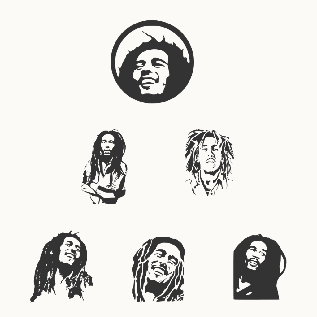 6 Bob Marley SVG Files – MasterBundles