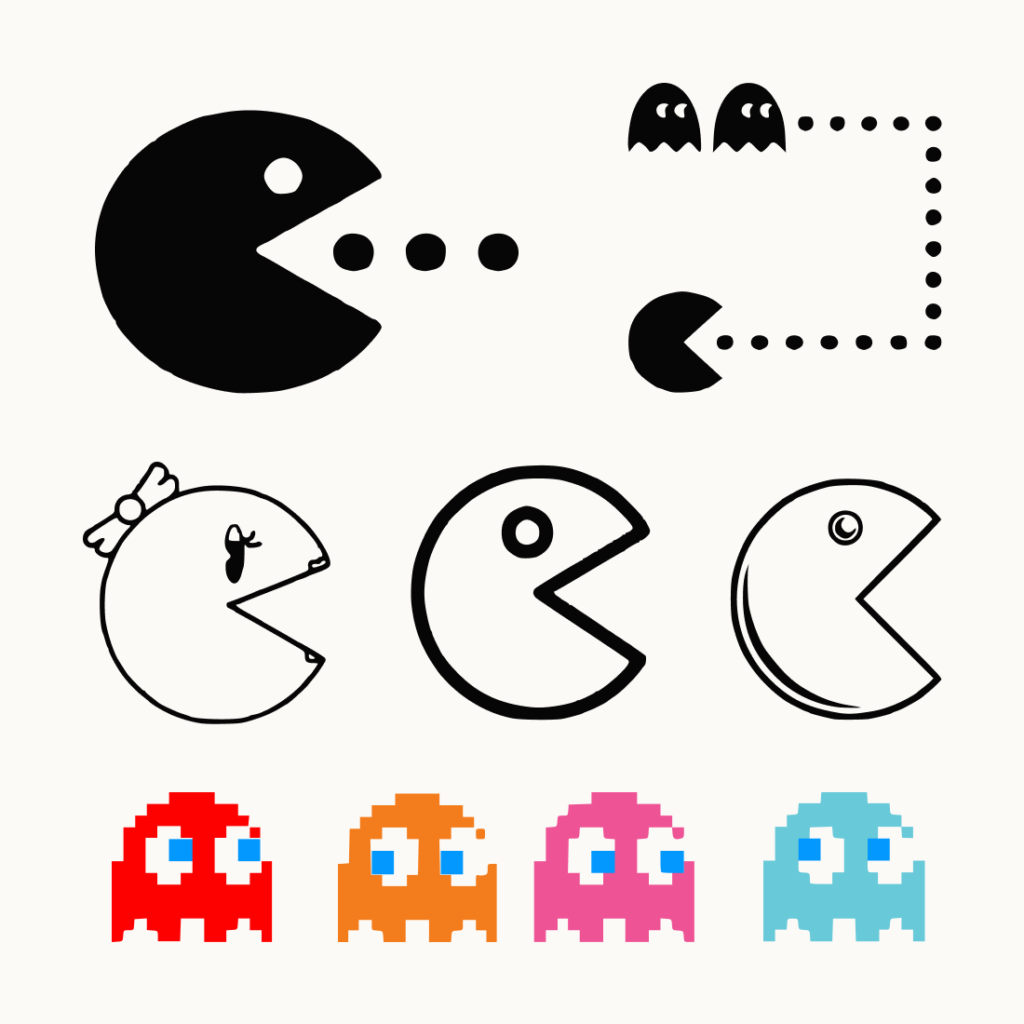 5 Pacman SVG Designs – MasterBundles