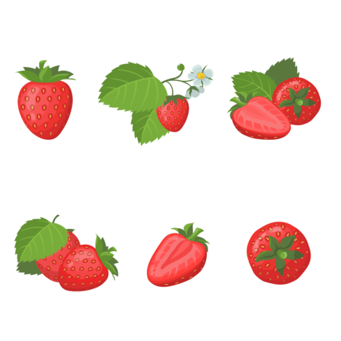 6 Strawberry SVG Designs – MasterBundles