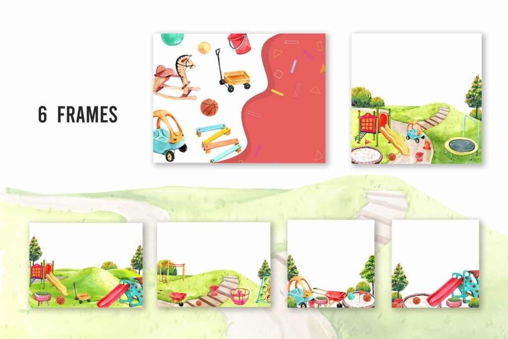 Playground Watercolor Collection – MasterBundles