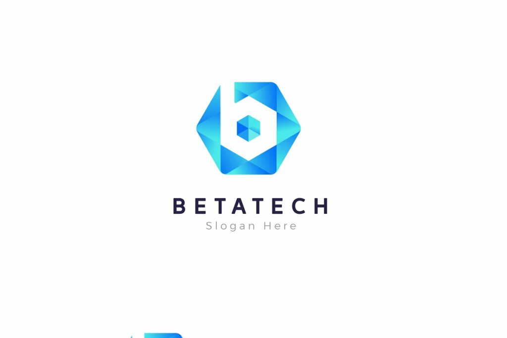 Letter B Logo - Beta Tech Logo – MasterBundles