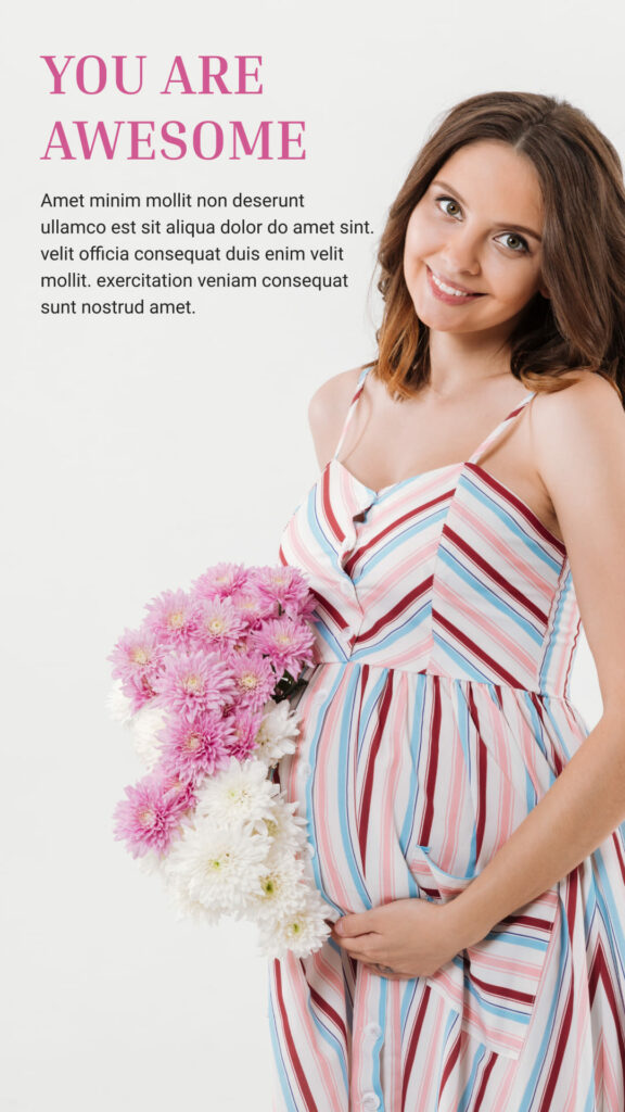 5 Pregnancy Instagram Story Templates – MasterBundles