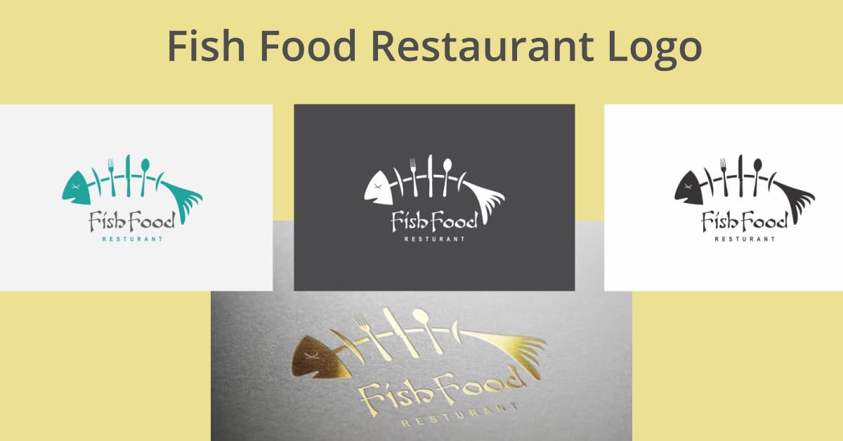 Fish Food Restaurant Logo – MasterBundles
