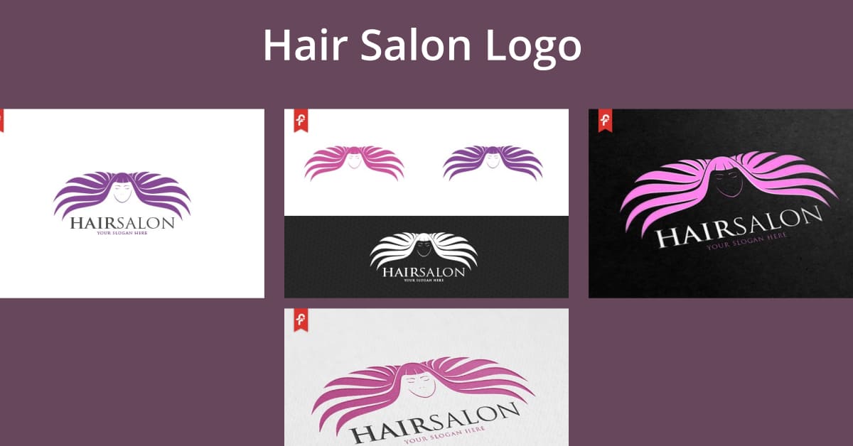 Minimalistic Hair Salon Logo – MasterBundles
