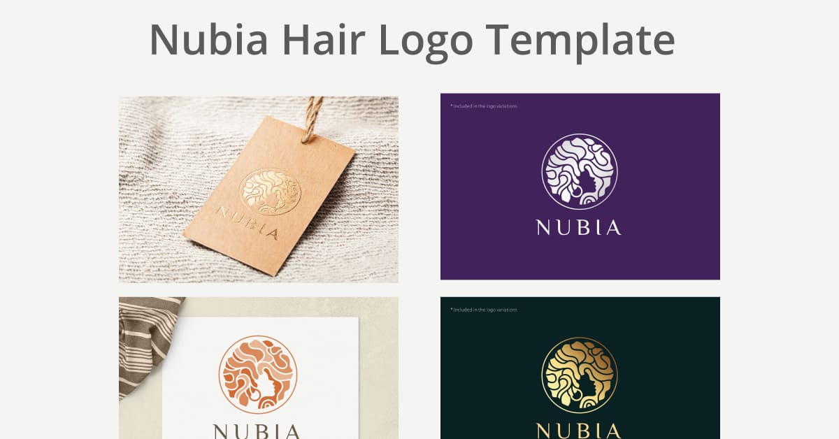 Nubia Hair Logo Template – MasterBundles