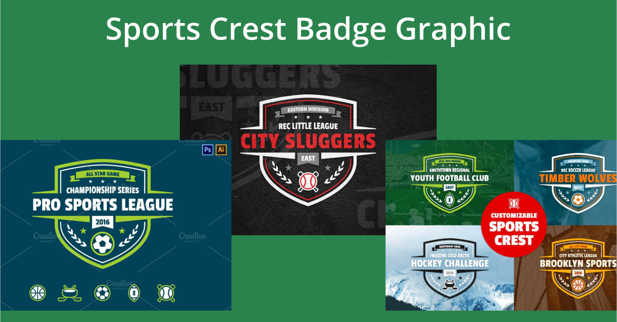 Sports Crest Badge Graphic – MasterBundles