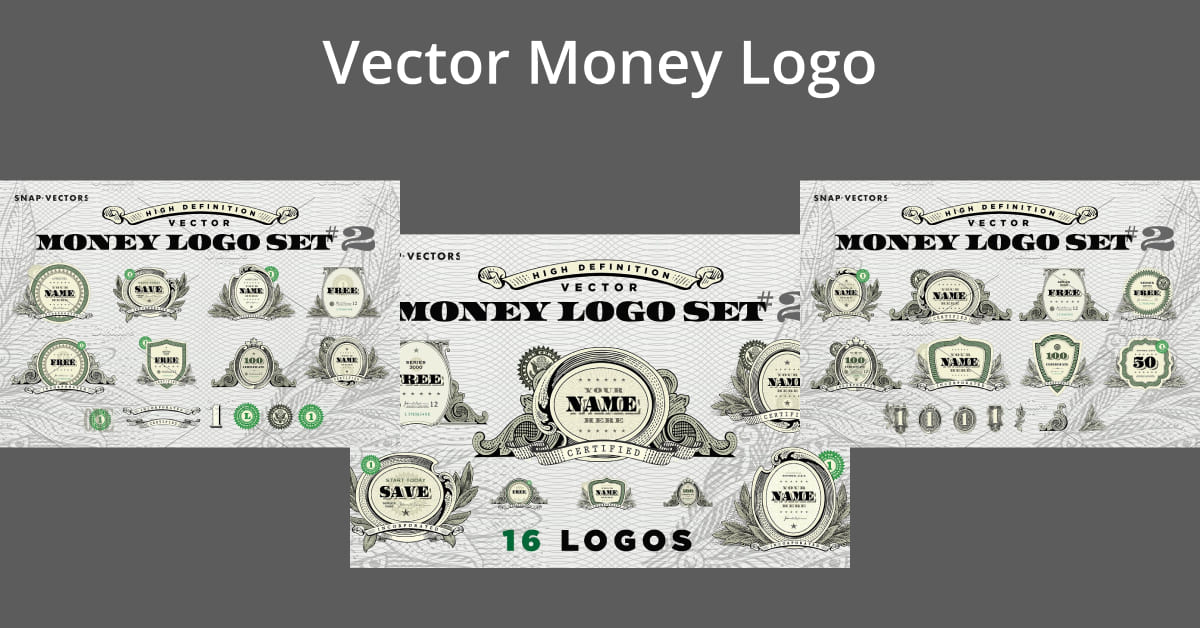 Vector Money Logo Set #2 – MasterBundles
