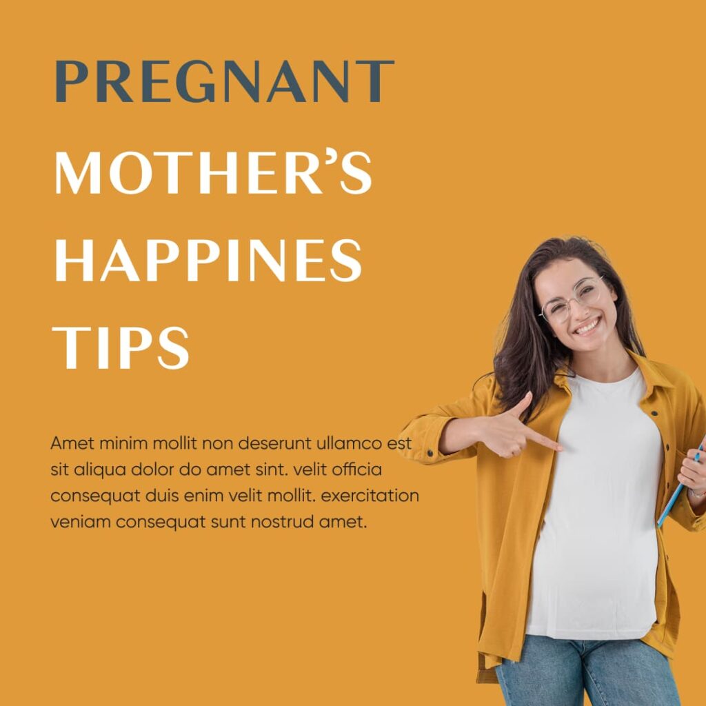 5 Yellow Pregnancy Instagram Post Templates – MasterBundles