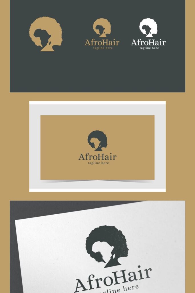 Afro Hair Logo – MasterBundles
