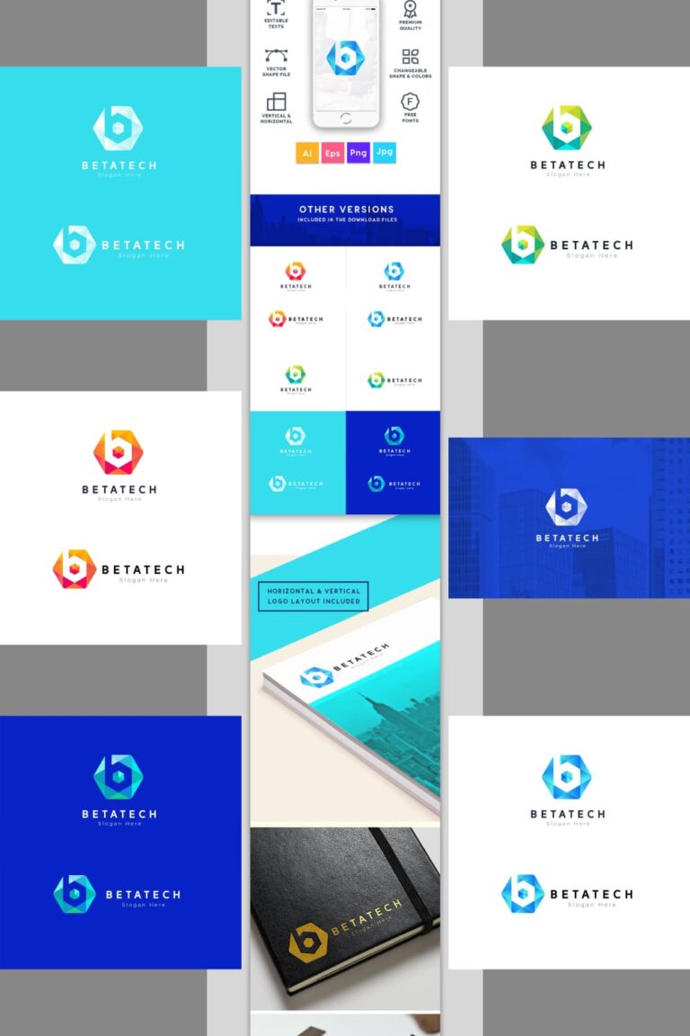 Letter B Logo - Beta Tech Logo – MasterBundles