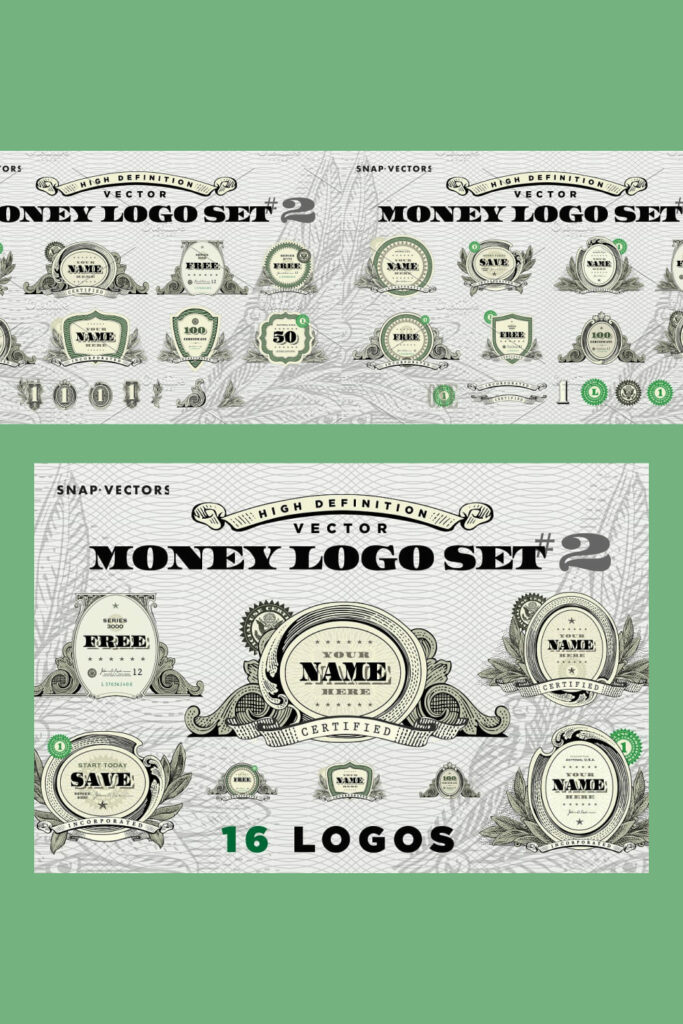 Vector Money Logo Set #2 – MasterBundles