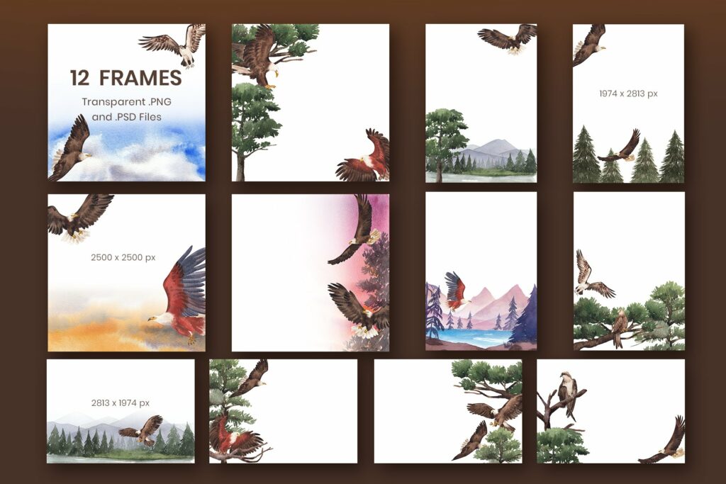 The Eagles Watercolor – MasterBundles