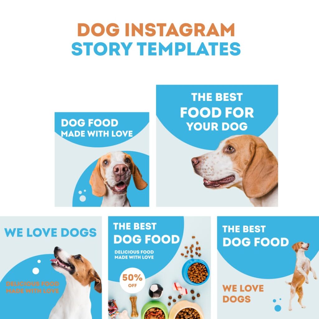 5 Cute Dog Instagram Post Templates – MasterBundles