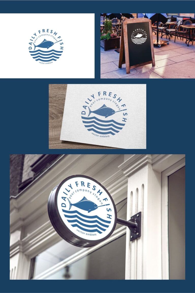 Fresh Fish Logo Design – MasterBundles