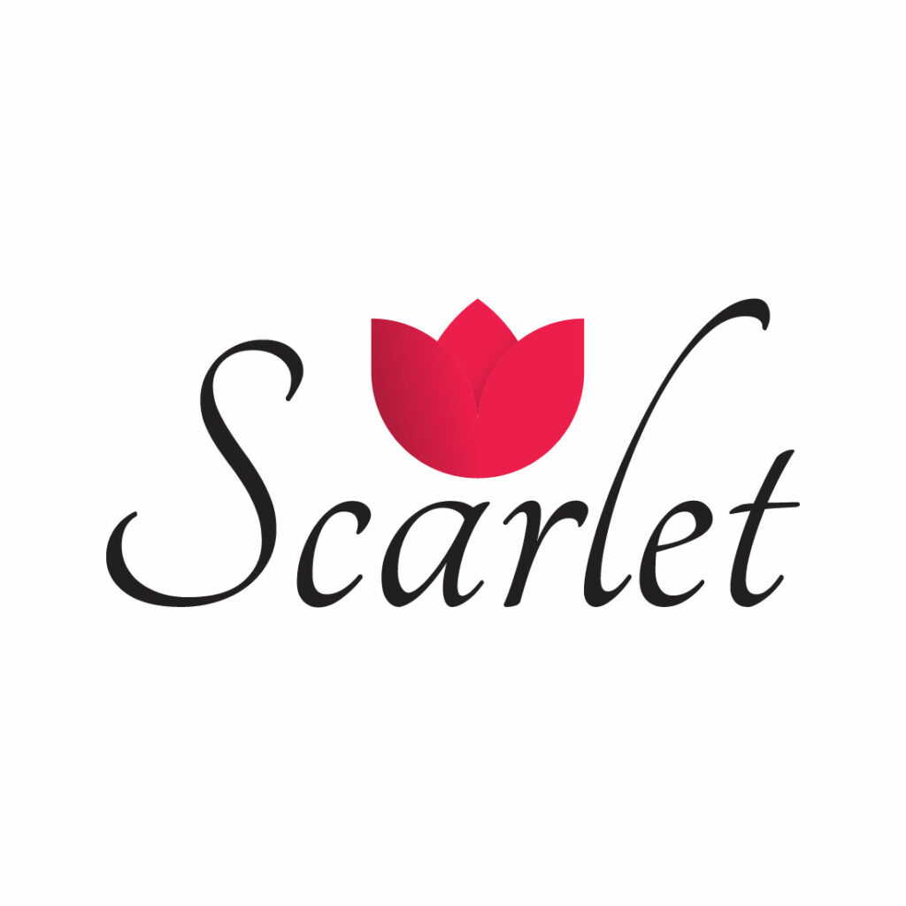 Flower Logo - Scarlet Logo - MasterBundles