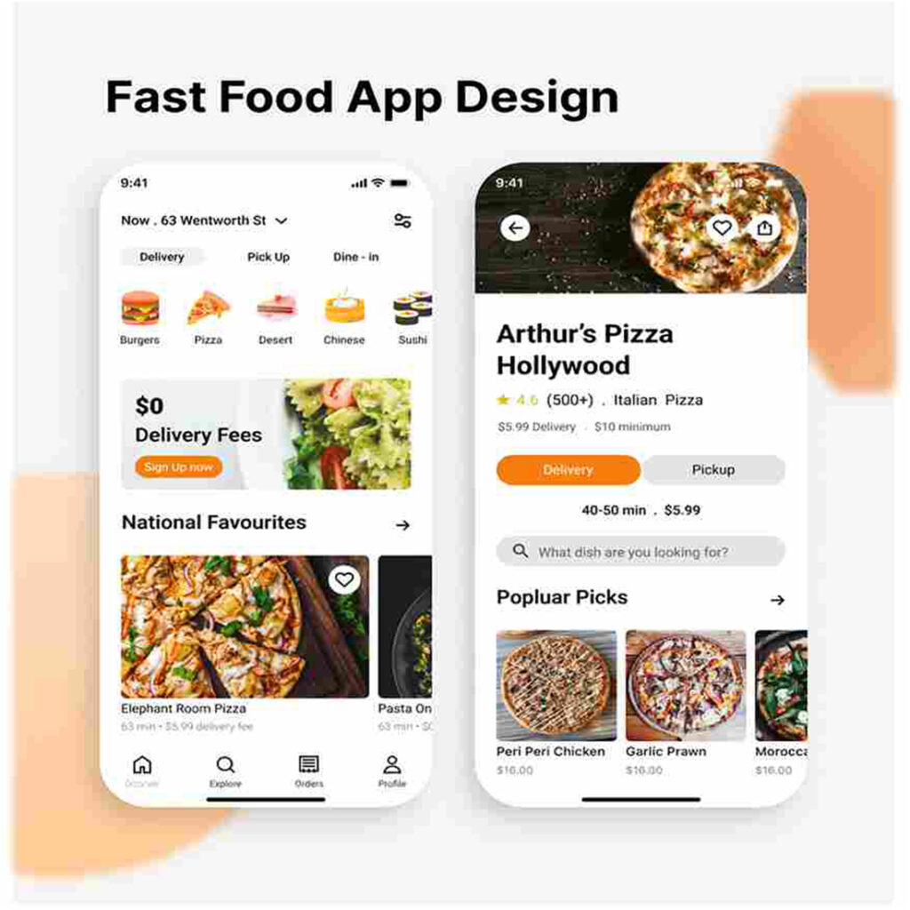 Fast Food Delivery App - MasterBundles