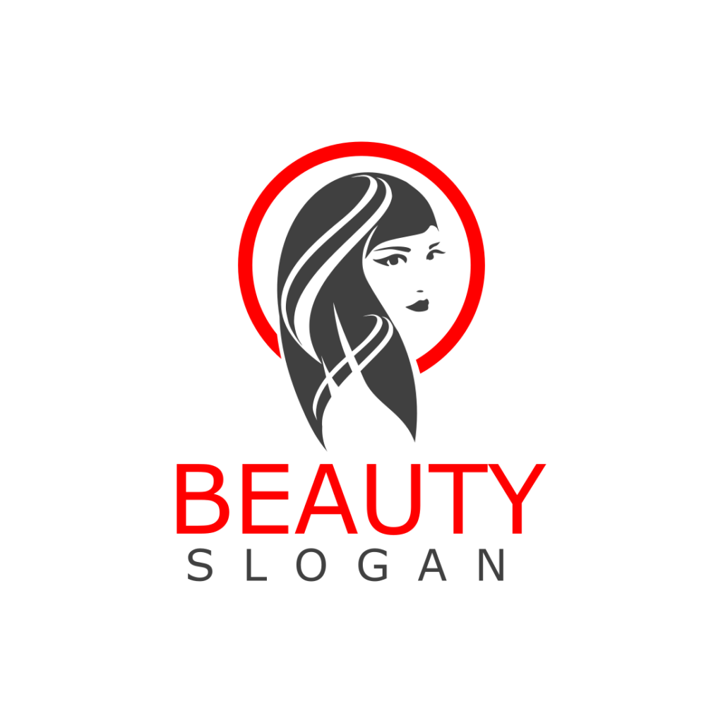 Beauty Girl Face Custom Logo Template - MasterBundles