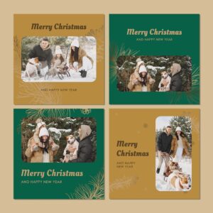 10 Christmas Post Templates for Instagram | Master Bundles
