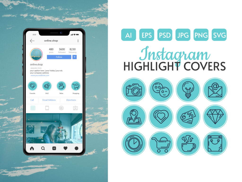 Business Instagram Highlight Cover Graphic - MasterBundles