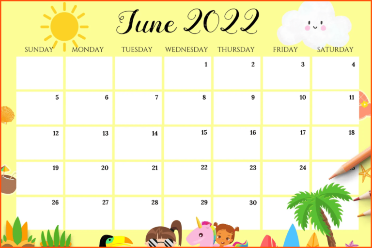 40+ Best June Calendars for 2022
