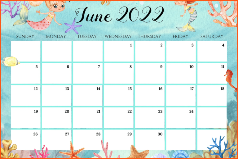 40+ Best June Calendars for 2022