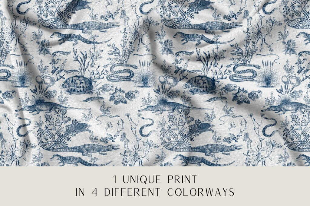 Coastal Swamp Toile Pattern & Border – MasterBundles