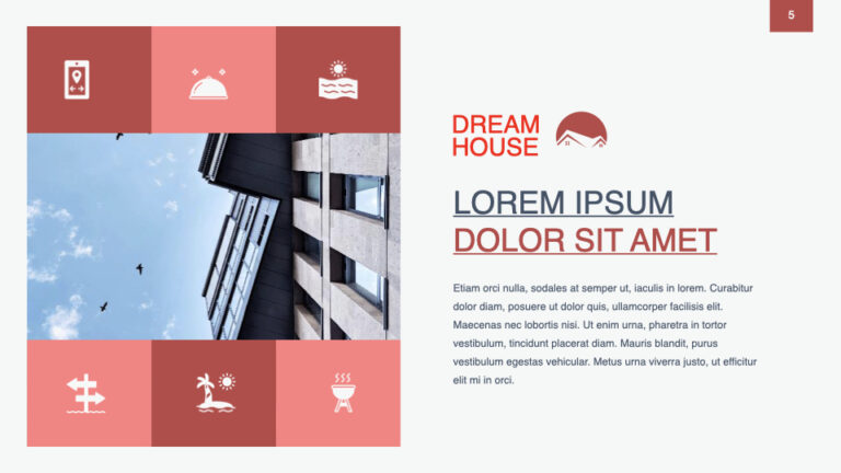 Dream House Presentation Template: 50 Slides PPTX, KEY, Google Slides ...