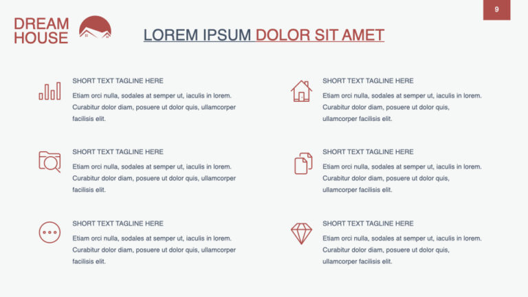 Dream House Presentation Template: 50 Slides PPTX, KEY, Google Slides ...