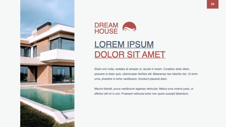 Dream House Presentation Template: 50 Slides PPTX, KEY, Google Slides ...