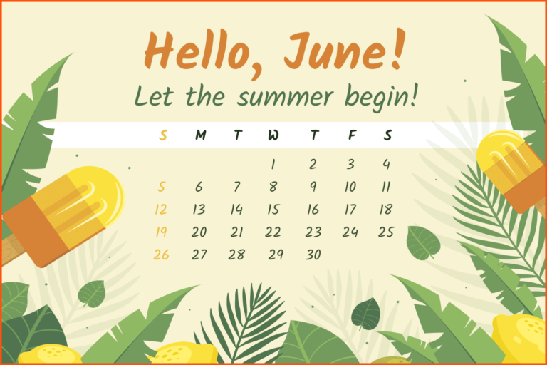 40+ Best June Calendars for 2022