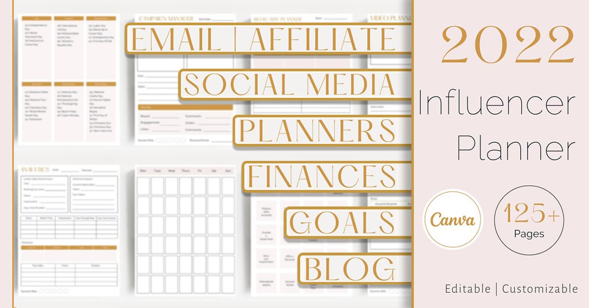 Influencer Planner – MasterBundles
