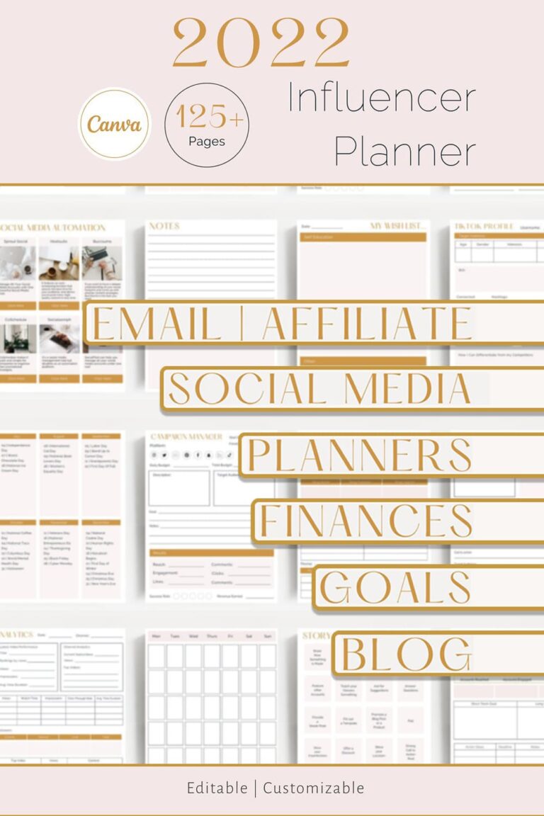 Influencer Planner – MasterBundles