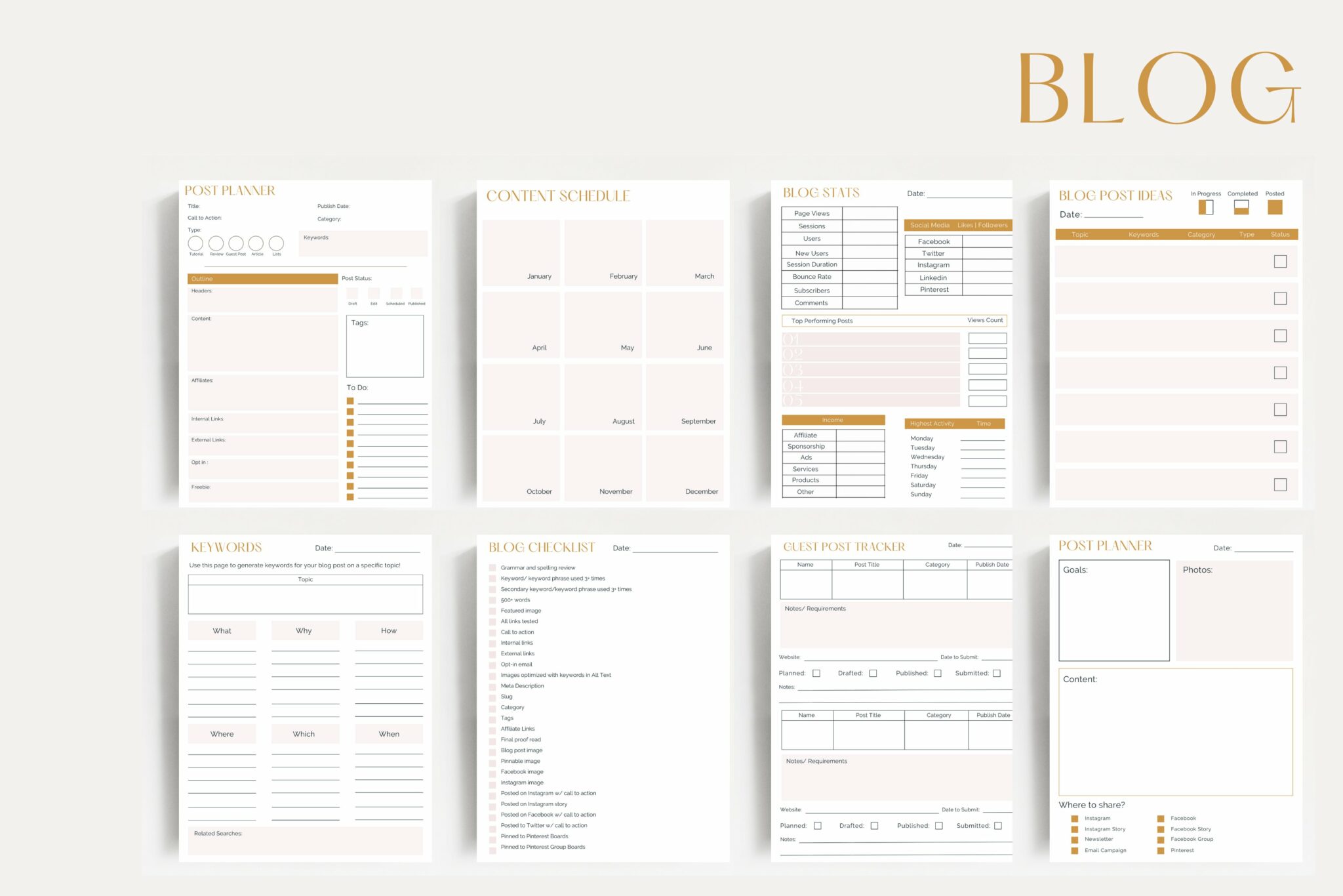 Influencer Planner – MasterBundles