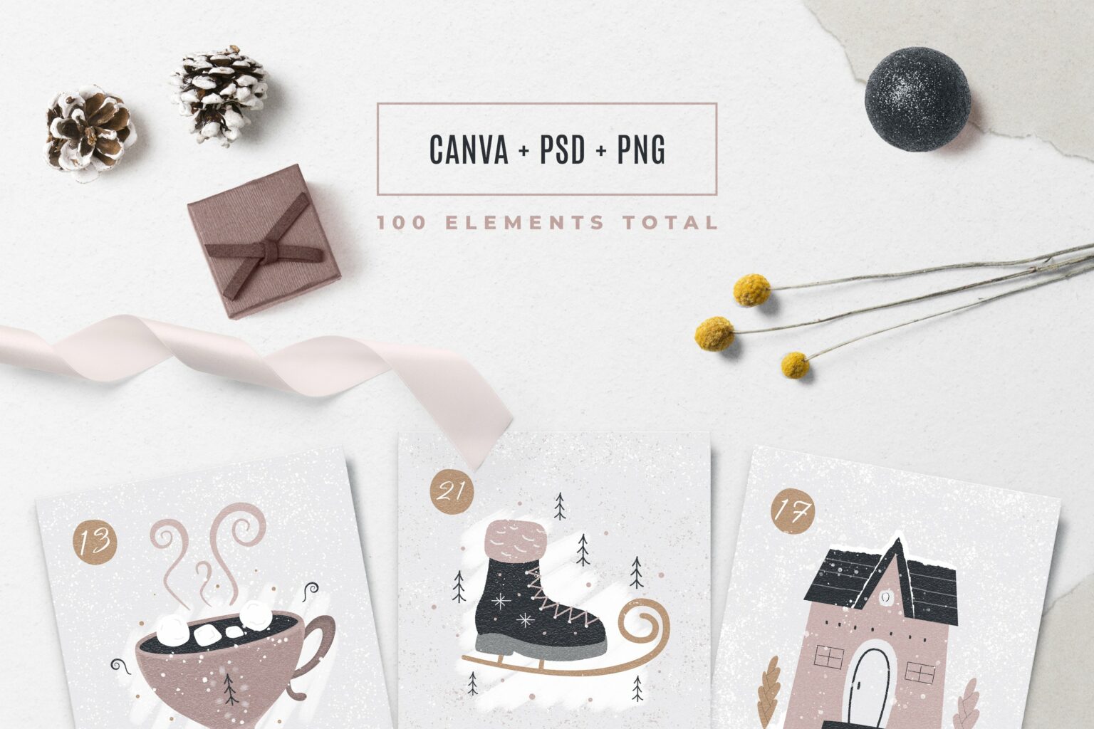 Canva PSD Christmas Advent Calendar – MasterBundles