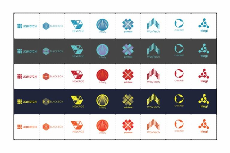40 Tech Logos – MasterBundles