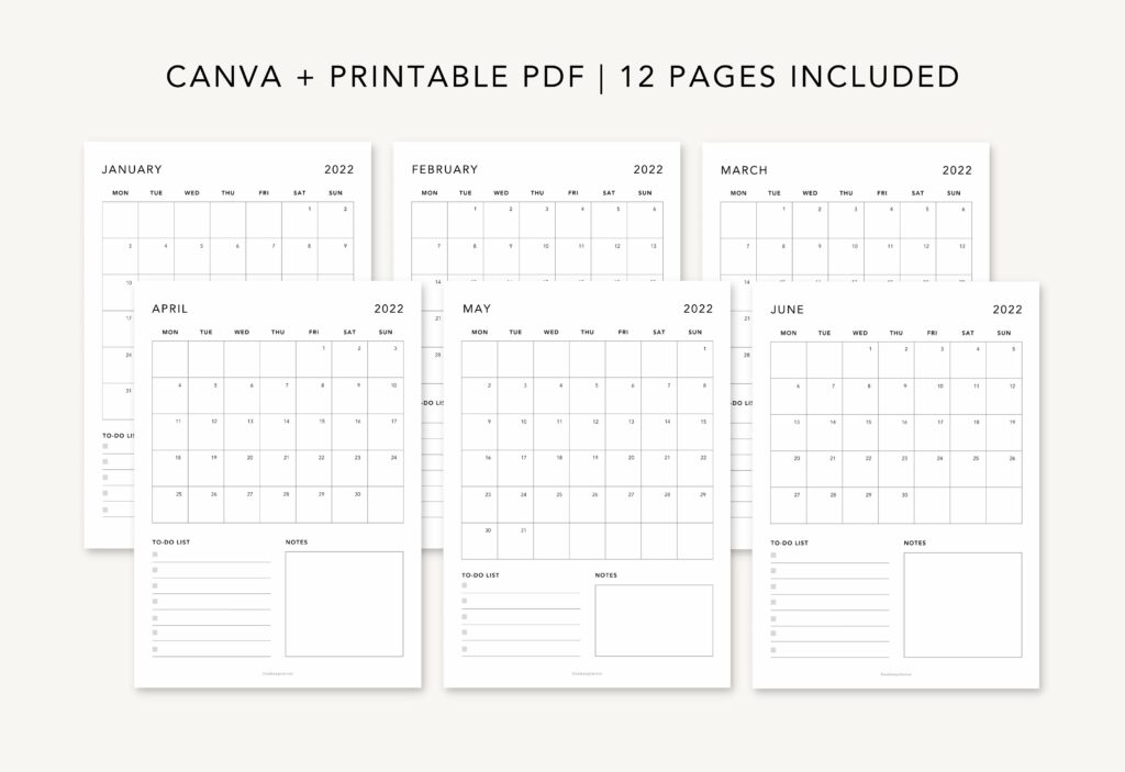 2022 Planner | Printables + Canva – MasterBundles