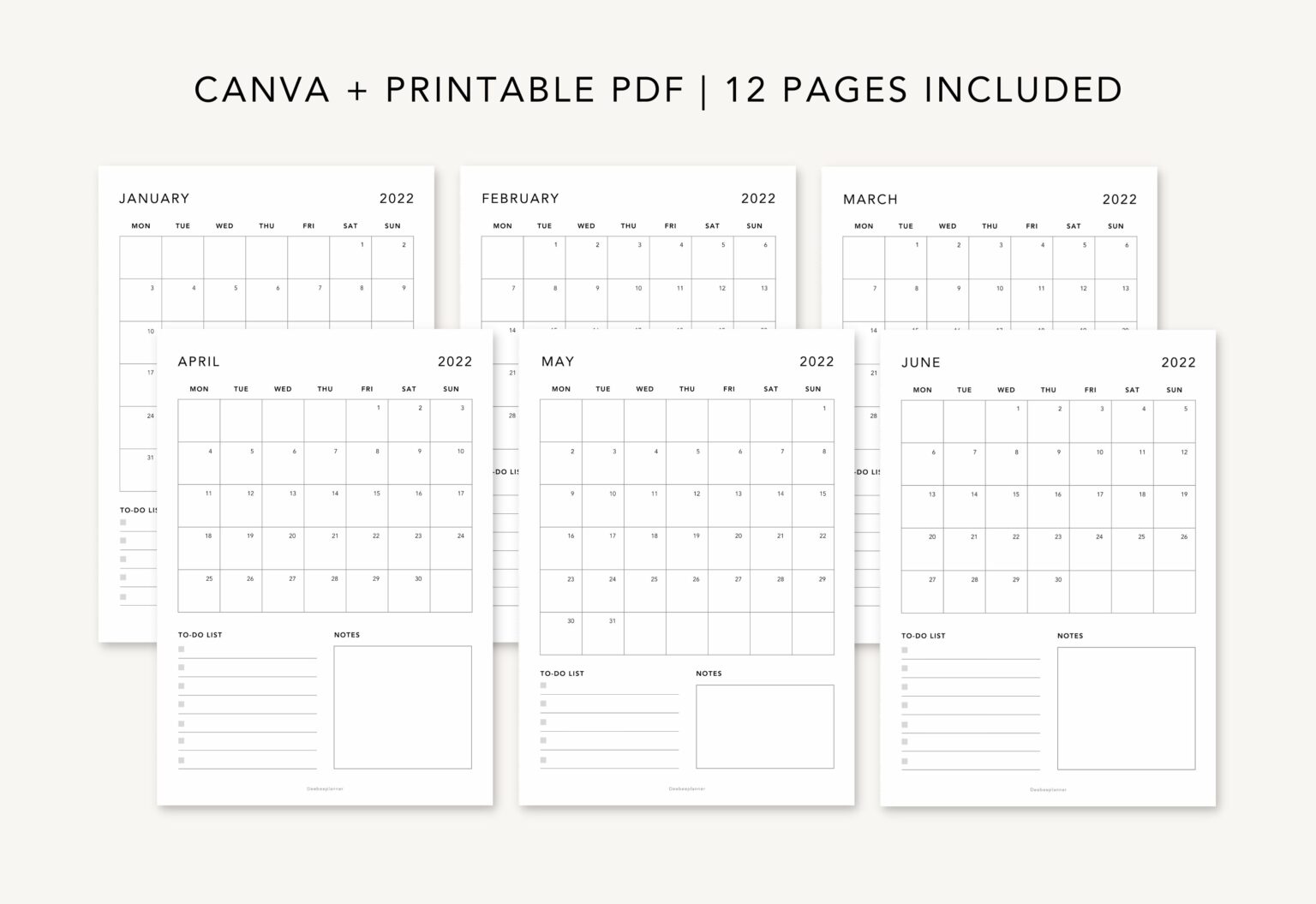 2022 Planner | Printables + Canva – MasterBundles