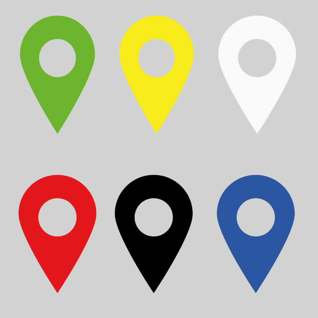 6 Colorfull Location Icon Solid - MasterBundles
